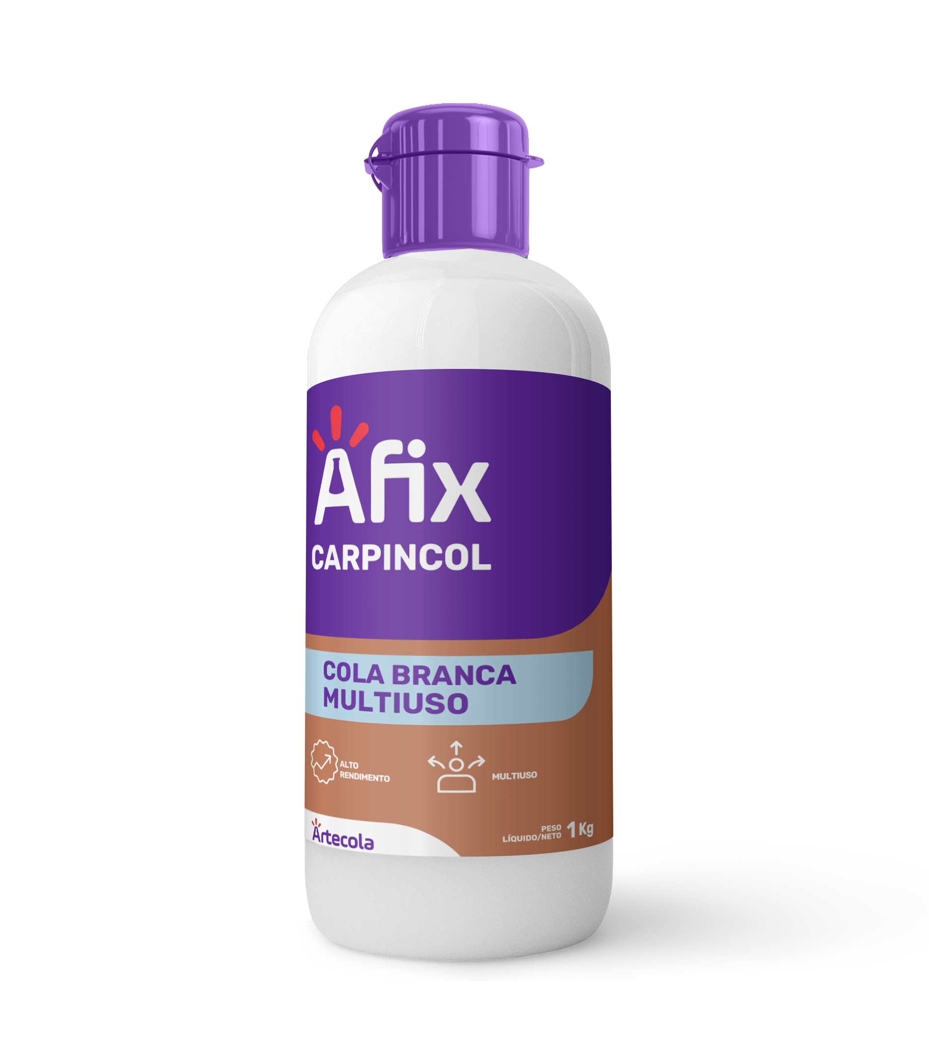 COLA BRANCA EXTRA MULTIUSO 1KG CARPINCOL AFIX ARTEC. - Casa das Colas ...