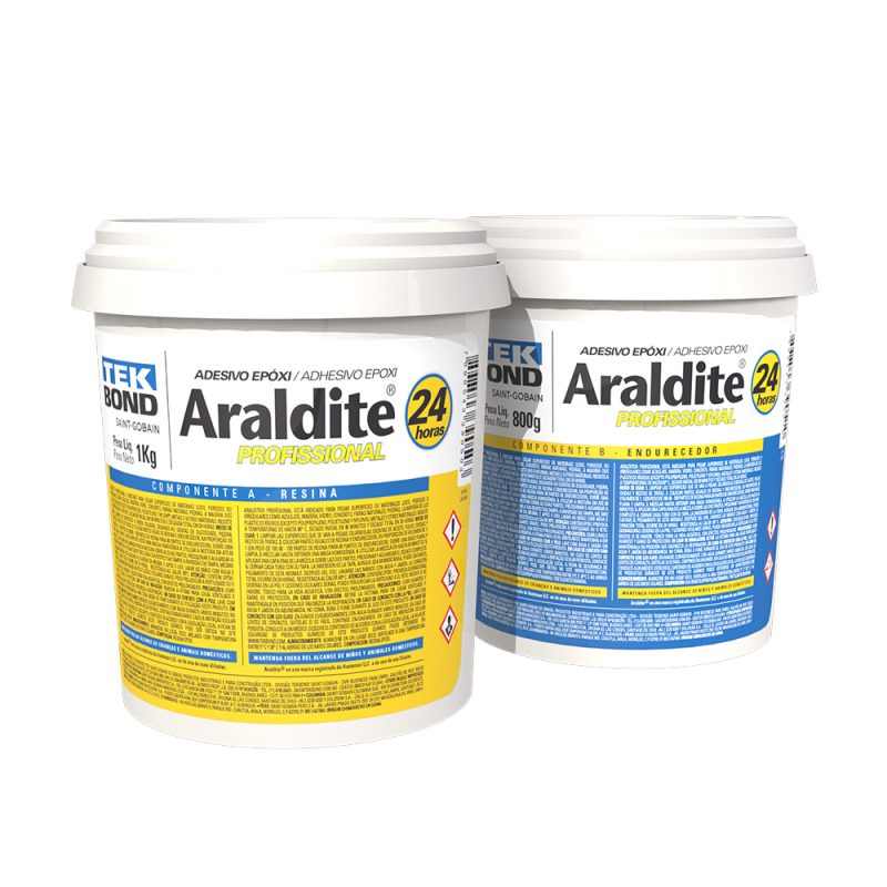 ARALDITE 24HS PROFISSIONAL 234G TEK BOND - Casa das Colas - Diversos ...